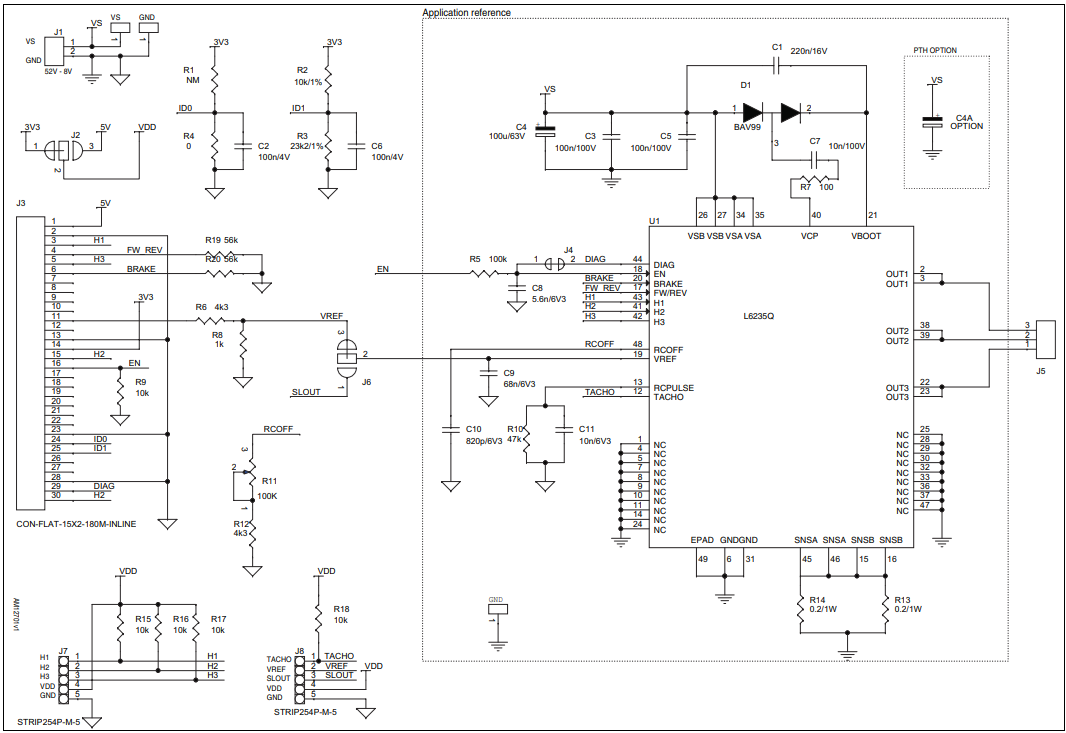 EVAL6235Q: 2.5A, 8 ~ 52V, 3Ph-BLDC
